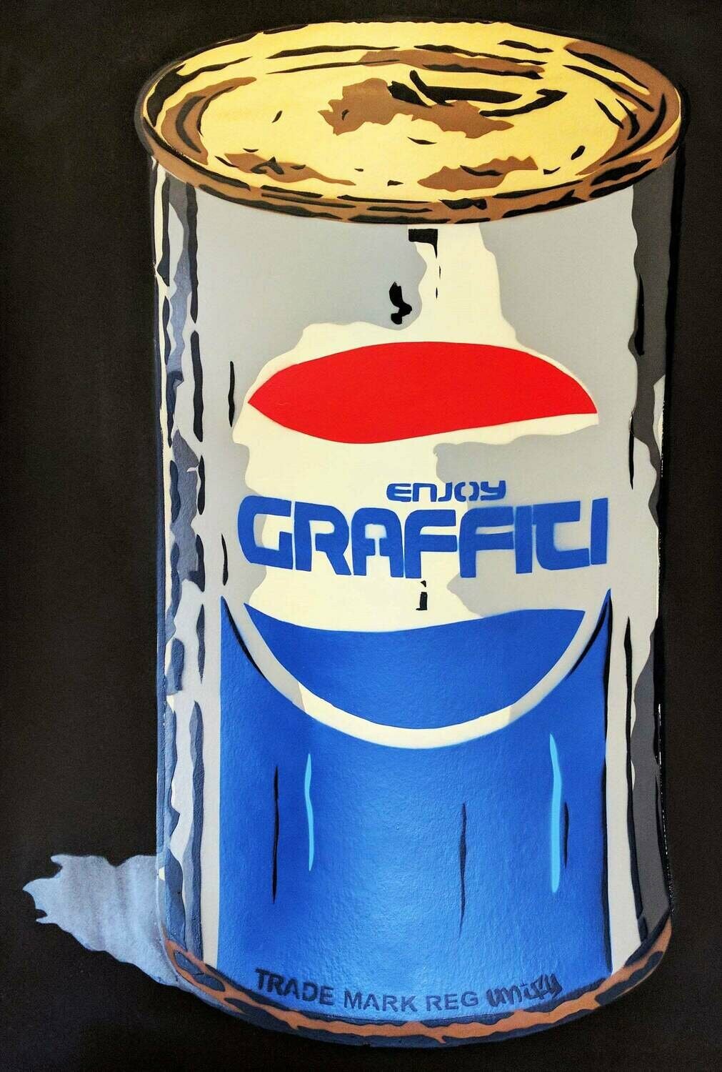 Disfrute de Graffiti Pepsi Can Obra de arte original de Unify - Etsy España