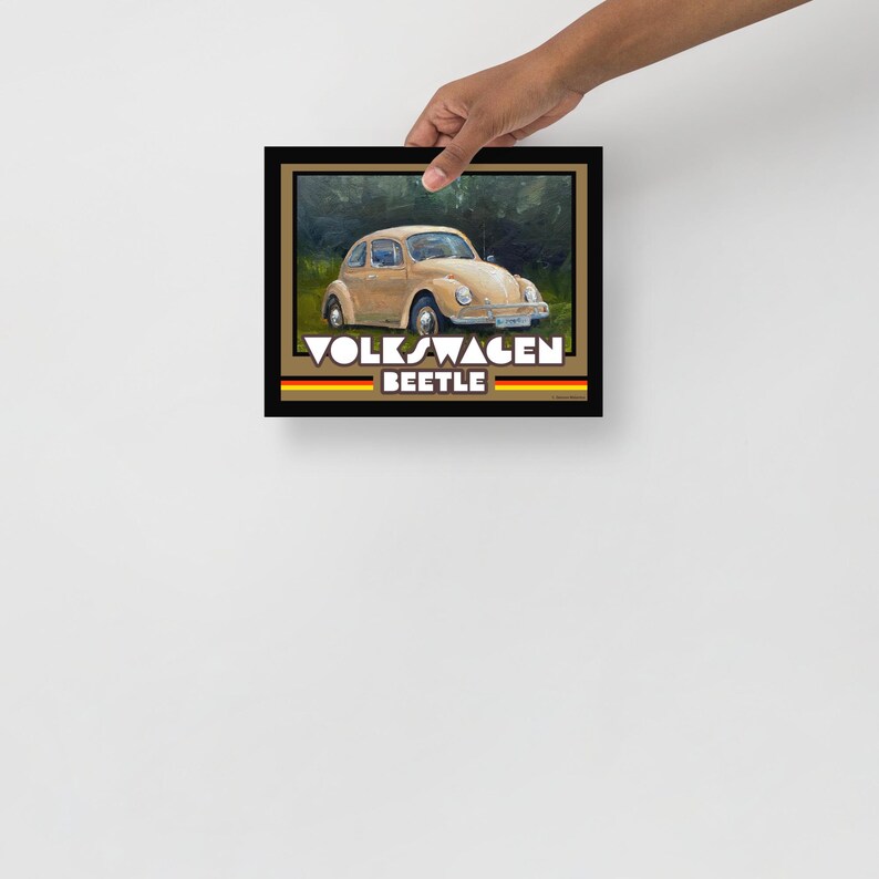Vintage VW Volkswagen Beetle Poster - Etsy