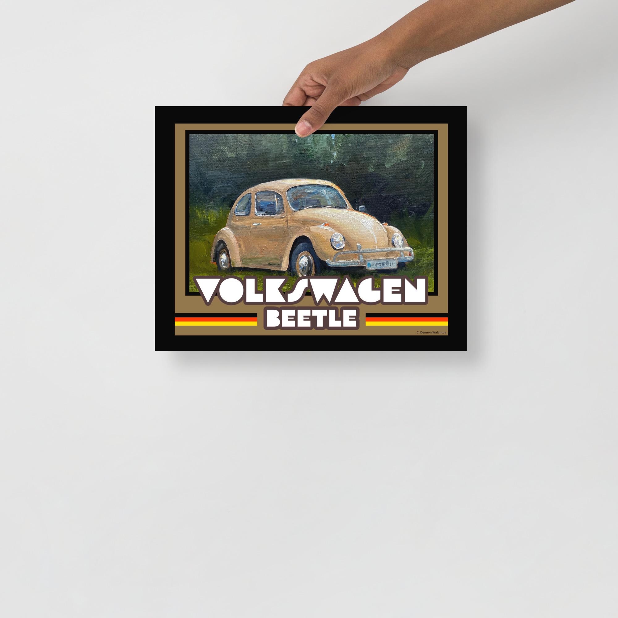 Vintage VW Volkswagen Beetle Poster - Etsy