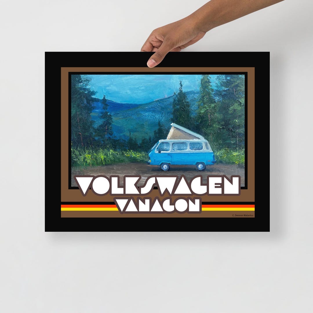 Vintage VW Volkswagen Vanagon Westfalia Poster - Etsy