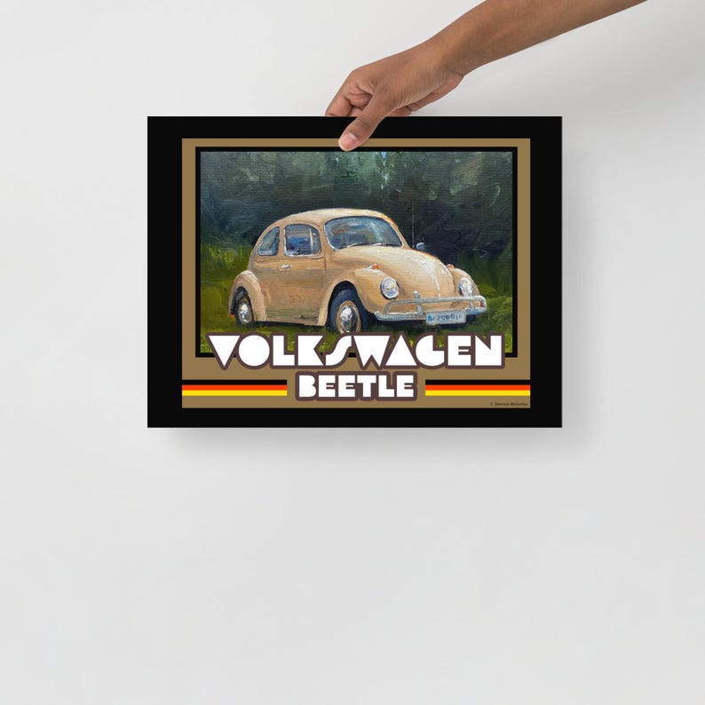 Vintage VW Volkswagen Beetle Poster - Etsy