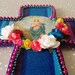Virgen Maria Wood Cross, Mexican Flower Cross, Holy Mary Wall Cross ...