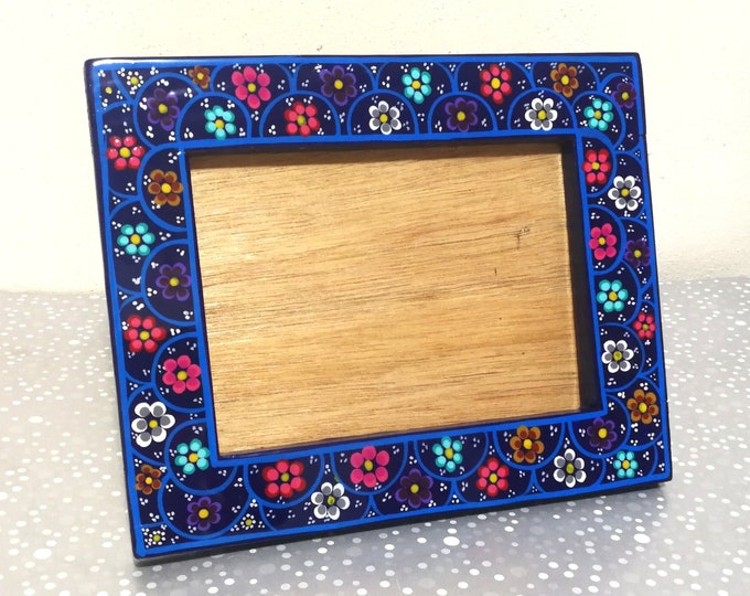 Mexican Navy Blue Photo Frame Mexican Christmas Family - Etsy