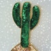 Cactus Sequin Patch, Mexican Nopal Sequin Patches, Mexican Patch, Nopal Cactus Sequin Applique ...
