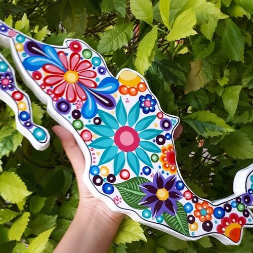 Mexico Map Handpainted Mexican Map Mexico Home Wood Sign - Etsy