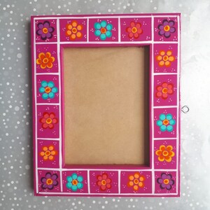 Mexican Pink Photo Frame Mexican Family Picture Frame Pink - Etsy