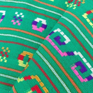 Mexican Rebozo Green Folk Blanket Mexico Fabric by Yard - Etsy