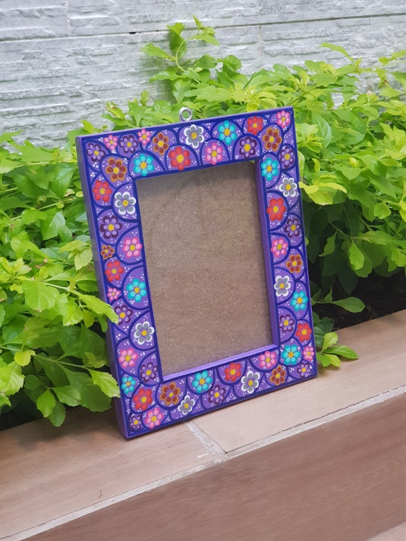 Purple Wooden Picture Frames