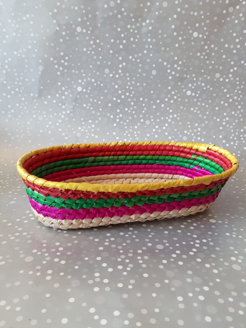 Mexican Woven Basket Tortilla Bread Basket Mexican Candy - Etsy