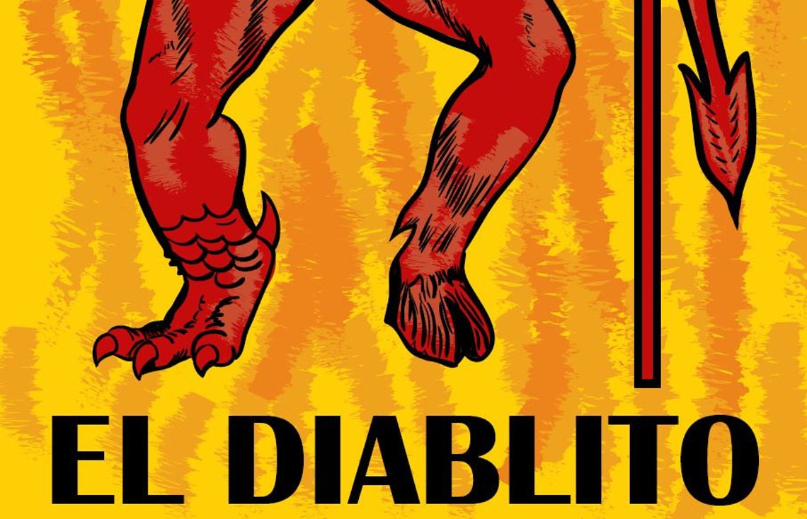 El diablo loteria Mexican Loteria Printable El diablito | Etsy