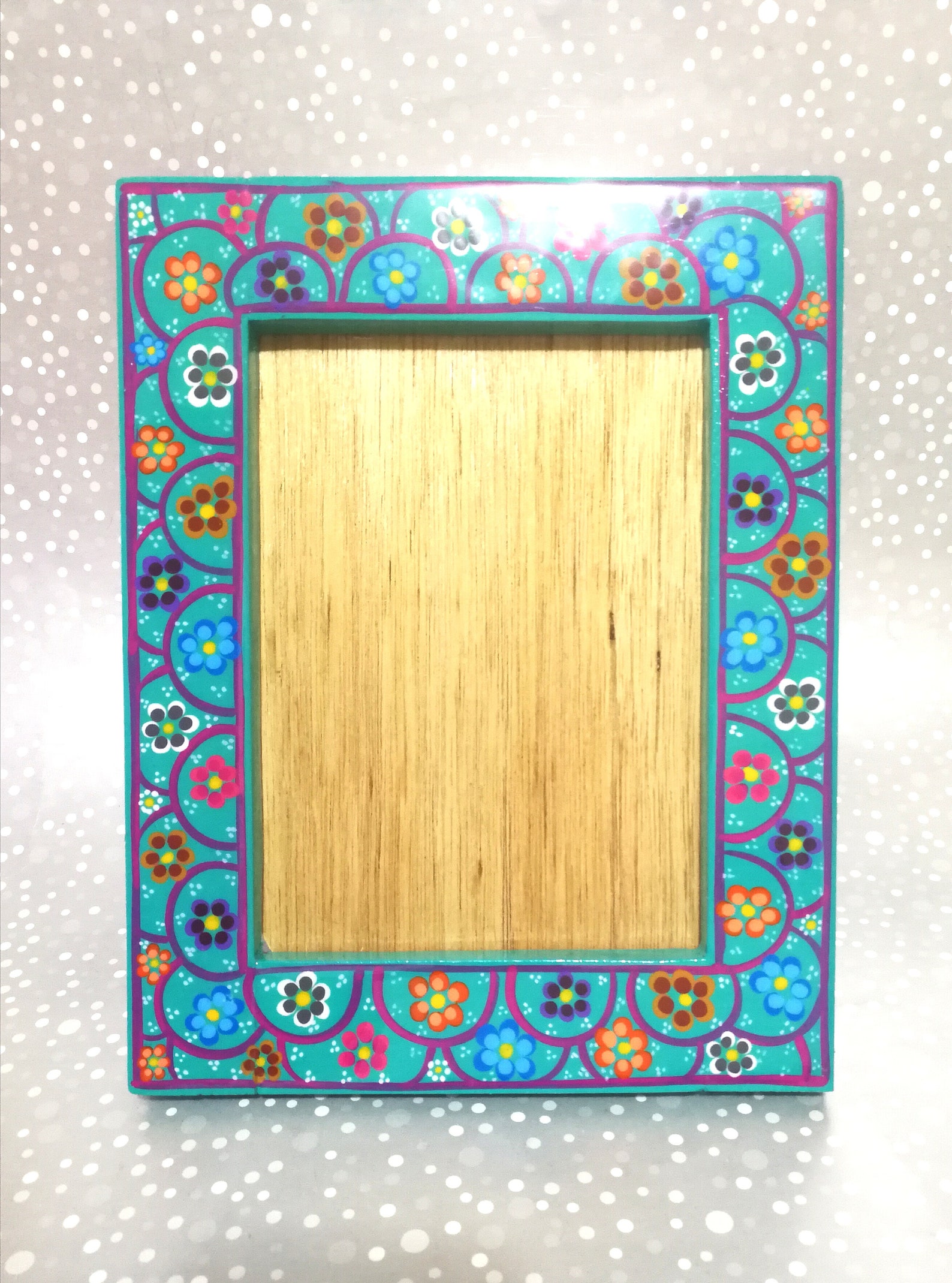 Mexican Aqua Photo Frame Christmas Family Picture Frame - Etsy