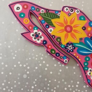 Mexico Pink Map Handpainted, Pink Purple Mexican Map, Lila Mexico Home ...