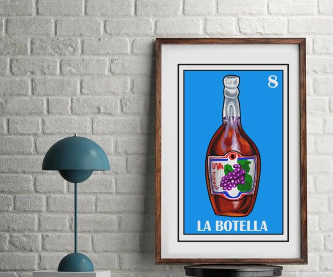 Mexican Loteria, La Botella Loteria, Mexican Tequila Bottle Loteria ...