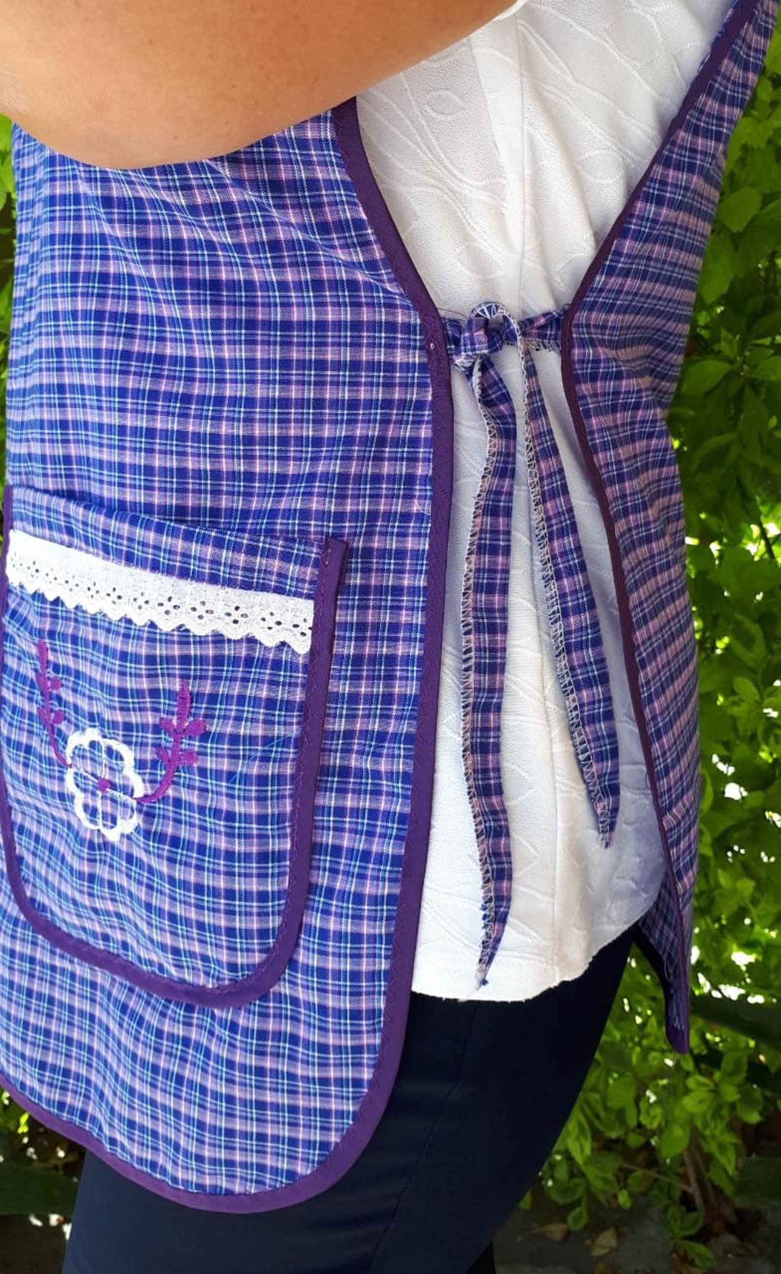 Mexican Kitchen Apron, Mexican Floral Embroidery, Mexican Cooking Apron ...