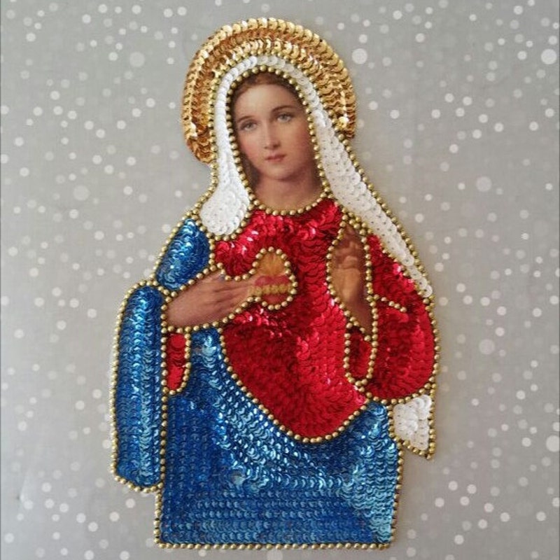 Virgin Mary Patch - Etsy