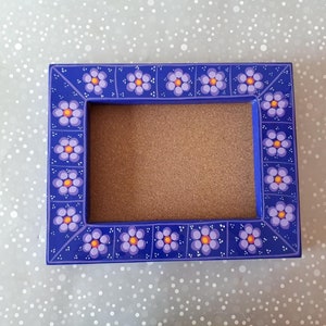 Mexican Purple Frame, Handpaint Photo Frame, Mexican Portrait, Mexico ...