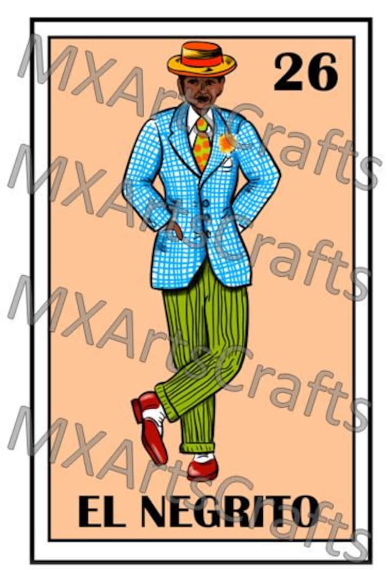 Mexican Loteria El Negrito Loteria El Catrin Loteria - Etsy Finland