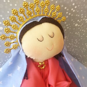 Virgen De Guadalupe Doll, Our Lady of Guadalupe Felt Doll, Virgencita ...