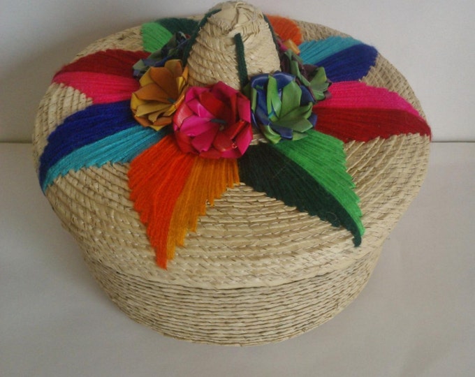 Mexican Woven Basket,colorful Bread Basket, Hand Woven Tortilla Warmers ...