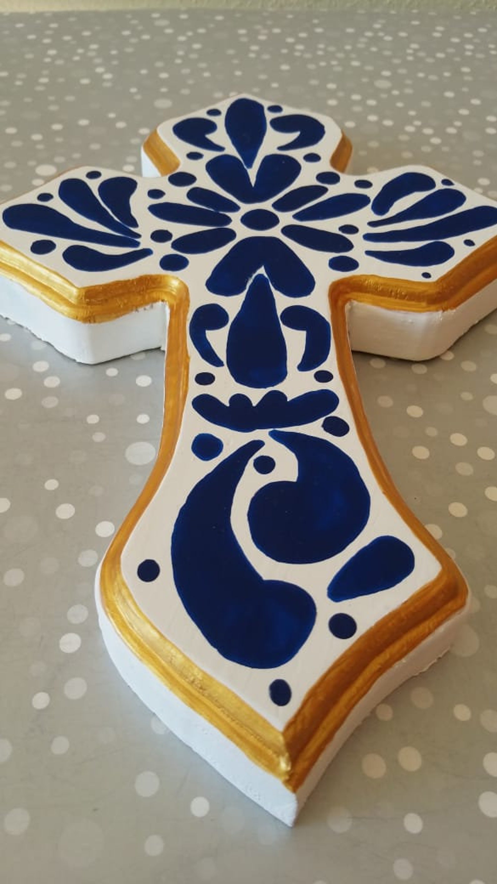 Mexican Wood Cross Mexican Sacred Heart Cross Mexican - Etsy