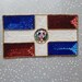 República Dominicana Flag Patch, Dominican Flag Sequin Patch, Bandera ...