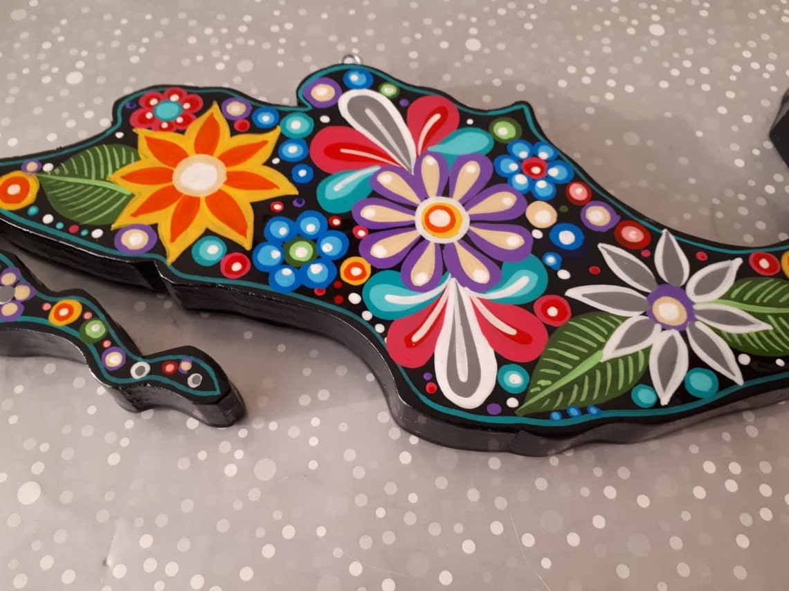 Mexico Map Handpainted Mexican Map Mexico Home Wood Sign - Etsy