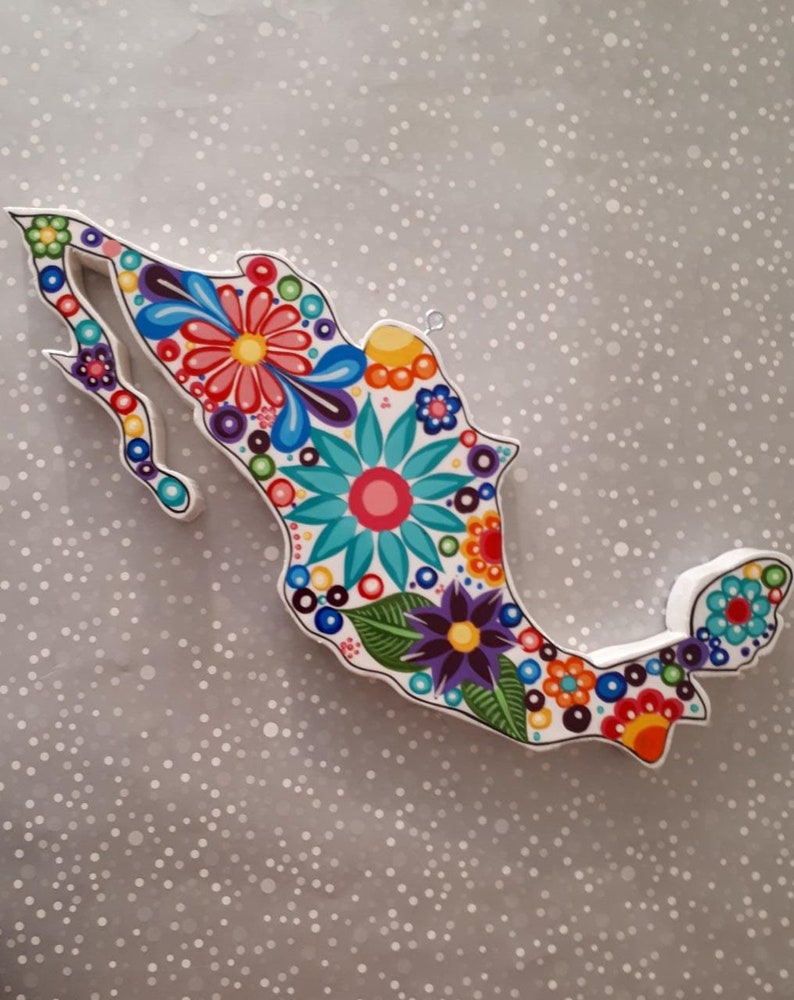 Mexico Map Handpainted Mexican Map Mexico Home Wood Sign - Etsy
