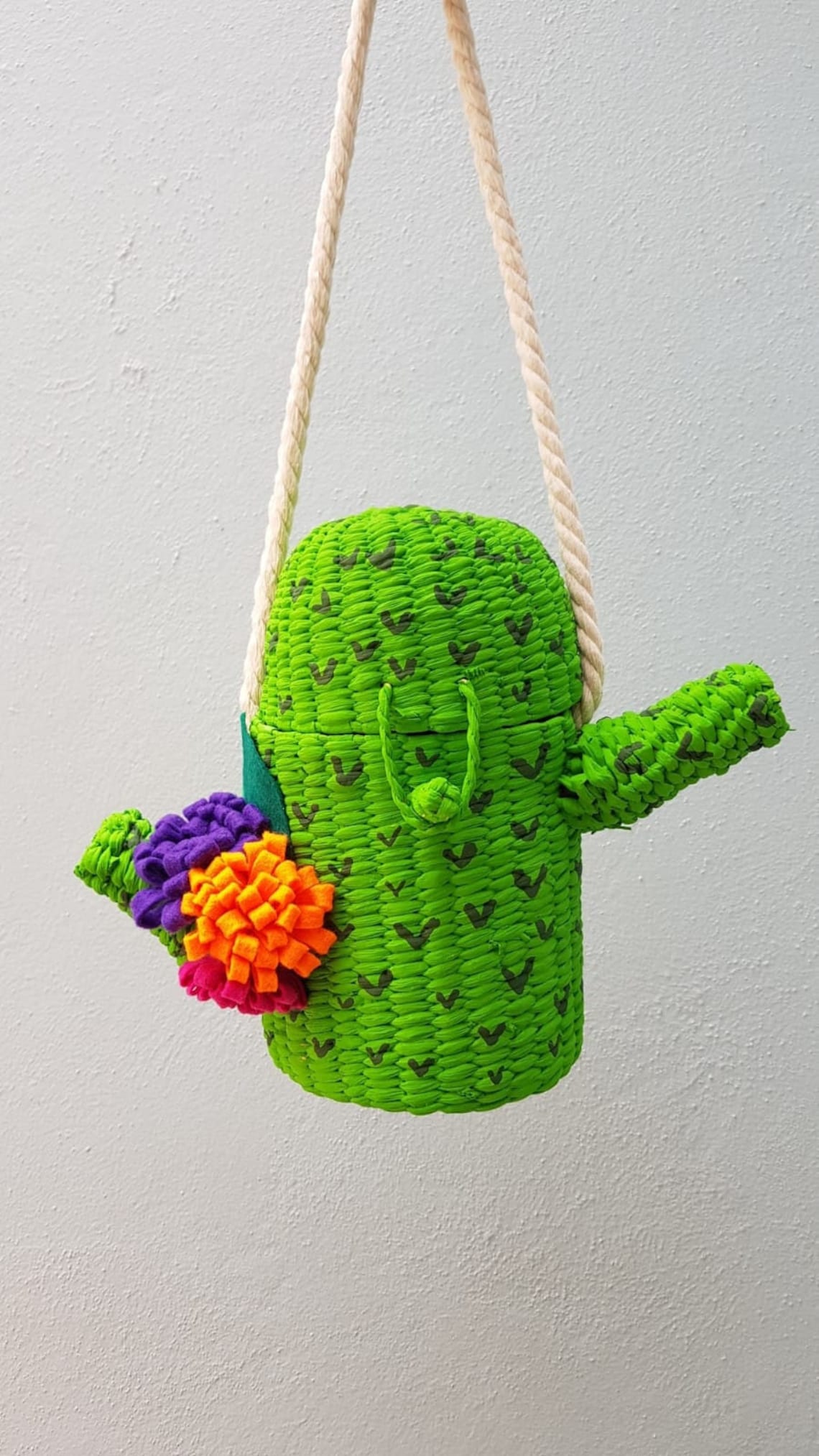 Mexican Wicker Beach Bag, Cactus Rattan Bag, Cacti Straw Palm Purse ...