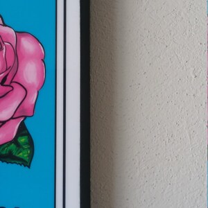 Mexican Loteria Frame, La Rosa Loteria, Como La Flor, Mexican Rose ...