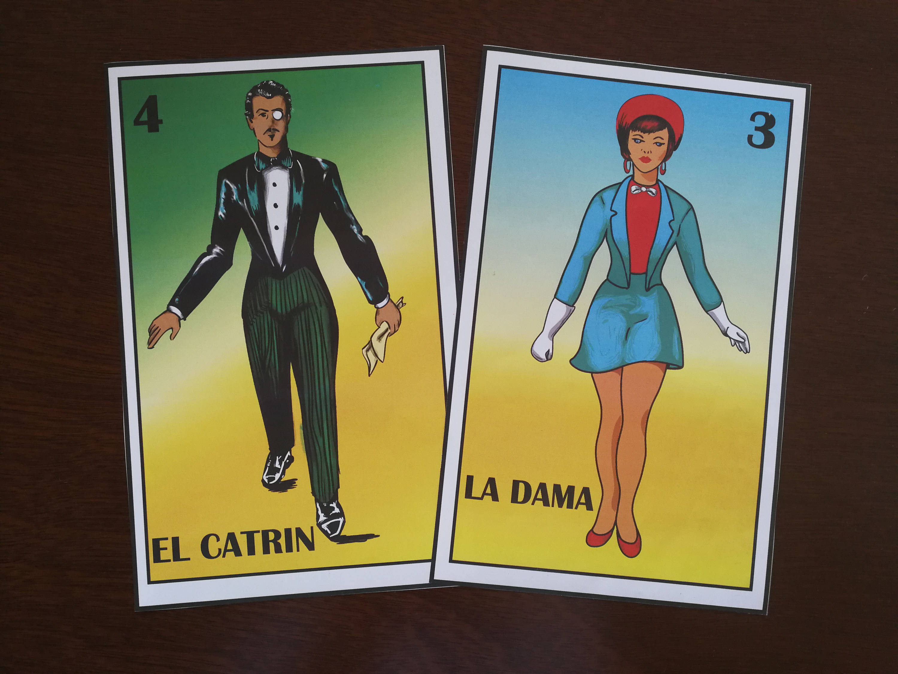4 Mexican Loteria Stickers Medium Loteria Vinyl Sticker - Etsy