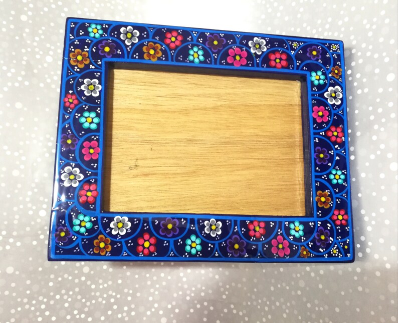 Mexican navy blue photo frame Mexican Christmas family | Etsy