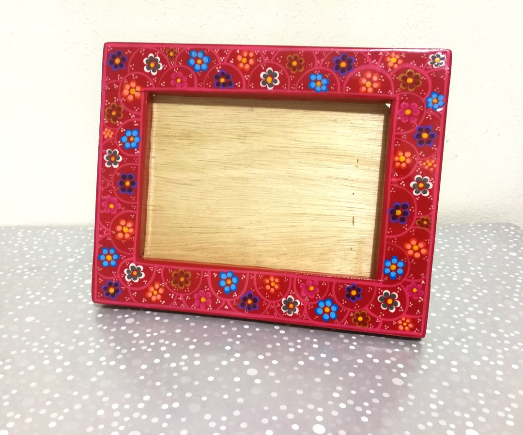 Mexican Red Photo Frame, Mexican Family Picture Frame, Mexico Christmas ...