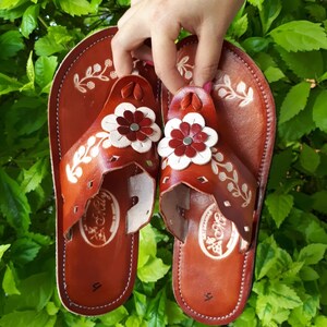 Mexican leather thong sandals Mexican shoes Huarache US 7 8 | Etsy