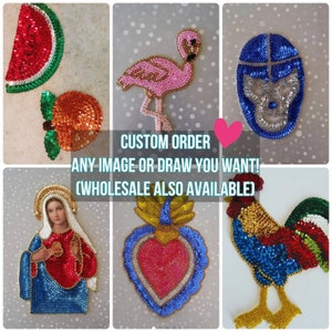 Cactus Sequin Patch, Mexican Nopal Sequin Patches, Mexican Patch, Nopal Cactus Sequin Applique ...