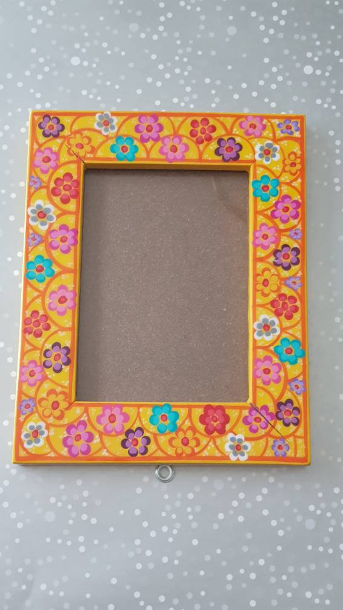 Yellow Photo Frame, Mexican Photo Frame, Mexico Family Picture Frame ...