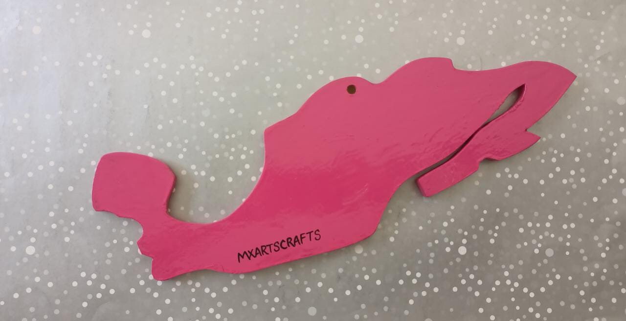 Mexico Pink Map Handpainted, Pink Purple Mexican Map, Lila Mexico Home ...