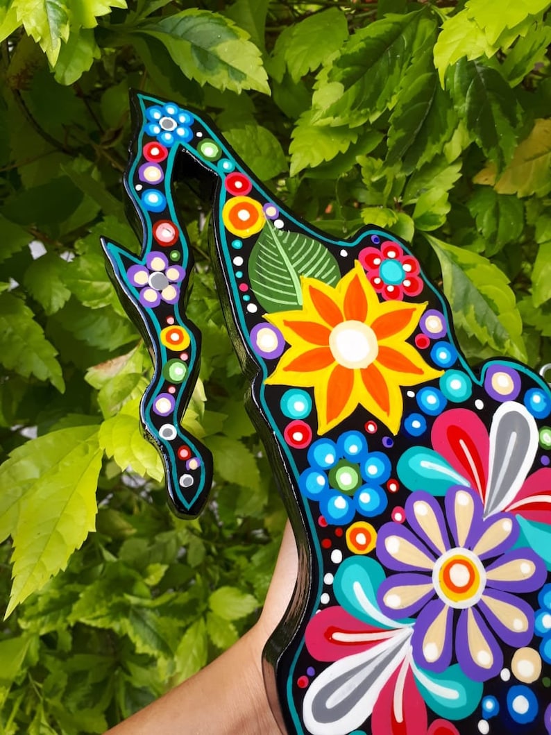 Mexico Map Handpainted Mexican Map Mexico Home Wood Sign - Etsy