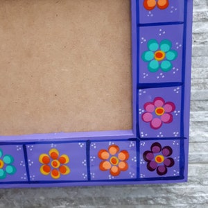 Mexican Photo Frame, Purple Flower Photo Frame, Mexico Family Picture ...