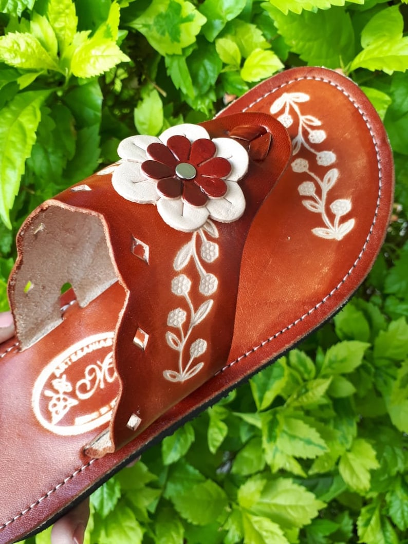 Mexican Leather Thong Sandals Mexican Shoes Huarache US 9 - Etsy