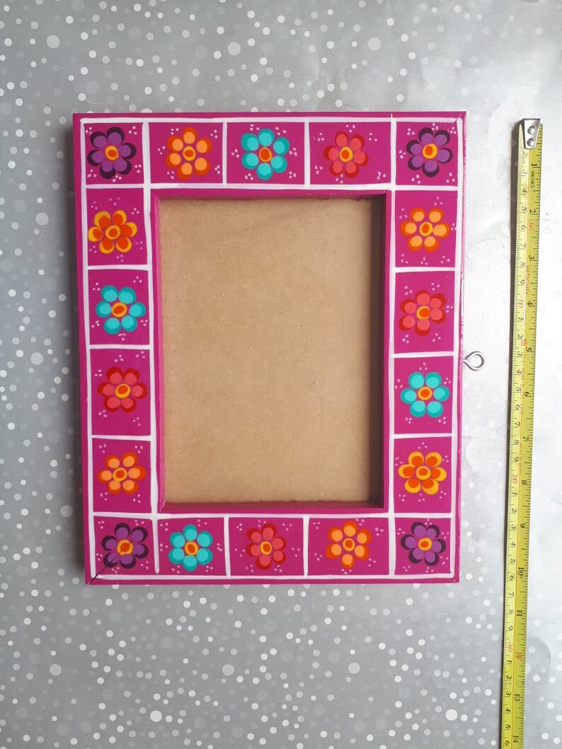 Mexican Pink Photo Frame Mexican Family Picture Frame Pink - Etsy