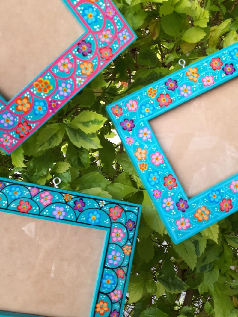 Mexican Aqua Photo Frame Christmas Family Picture Frame - Etsy