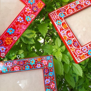 Mexican Red Photo Frame Mexican Family Picture Frame Mexico - Etsy