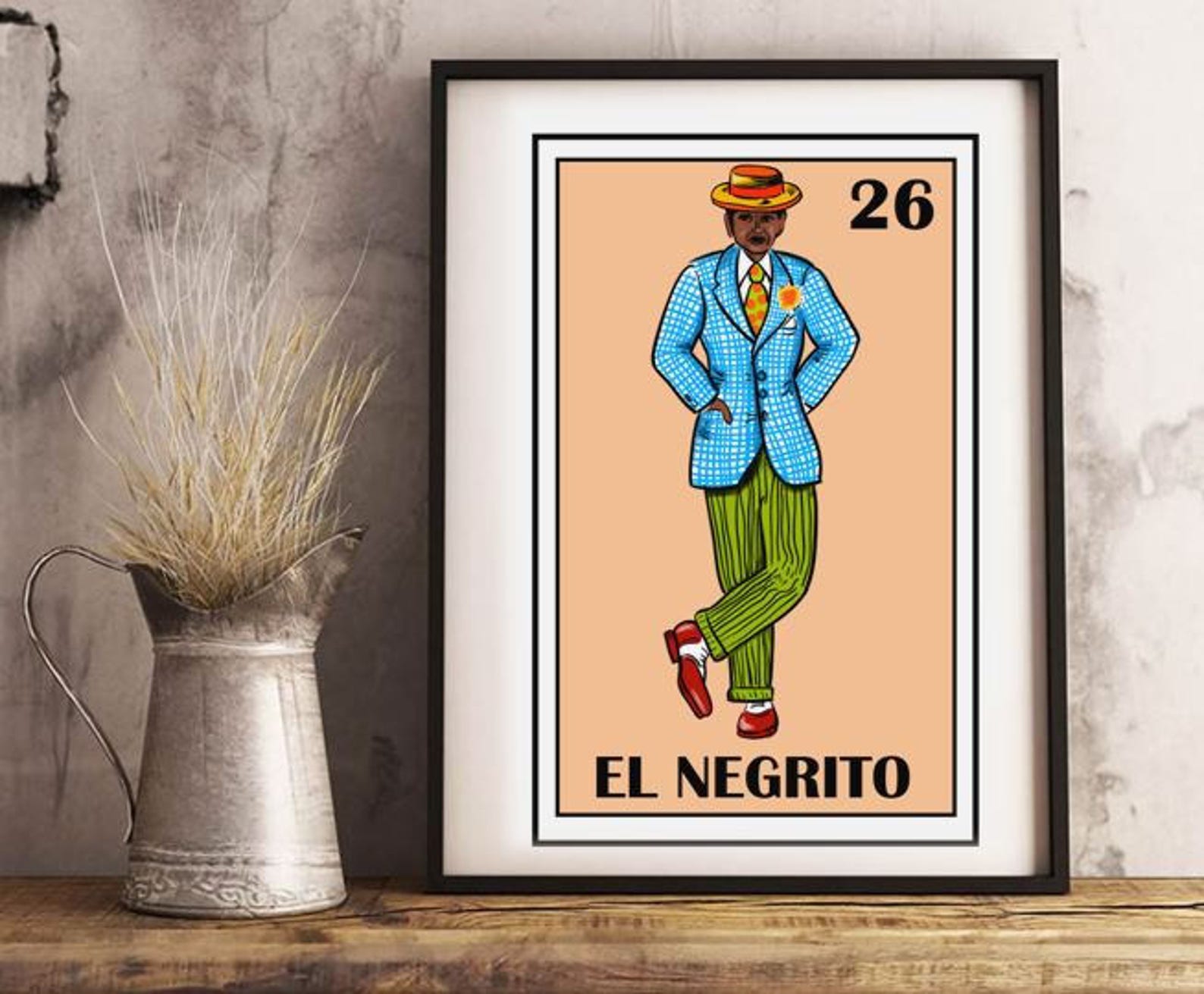 Mexican Loteria, El Negrito Loteria, El Catrin Loteria, Mexican ...