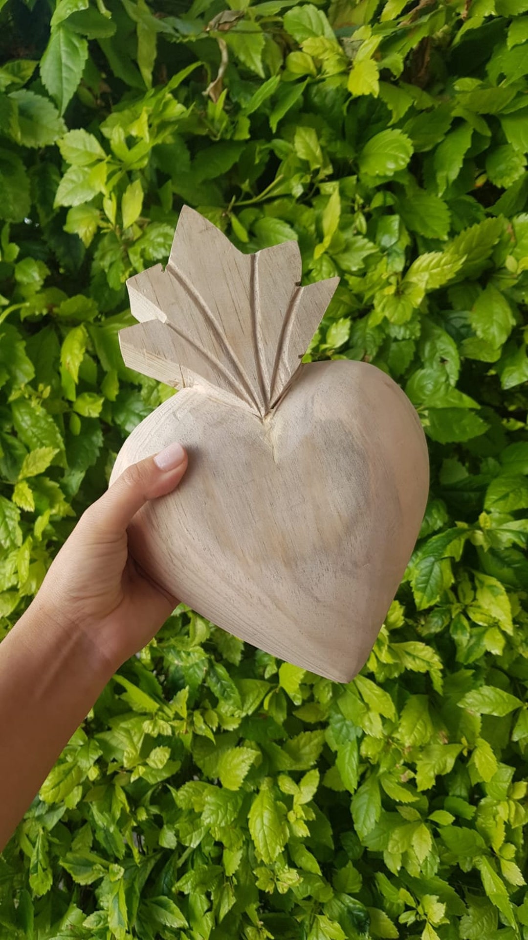 Milagro Sacred Heart, DIY Blank Mexican Wood Heart, Frida Milagro ...