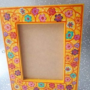 Yellow Photo Frame, Mexican Photo Frame, Mexico Family Picture Frame ...