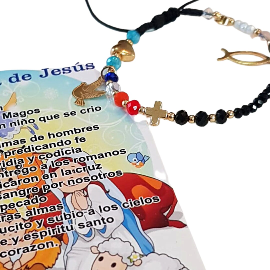 Jesus Christ Story Bracelet, Greatest Love Story, Jesus Life Beaded ...