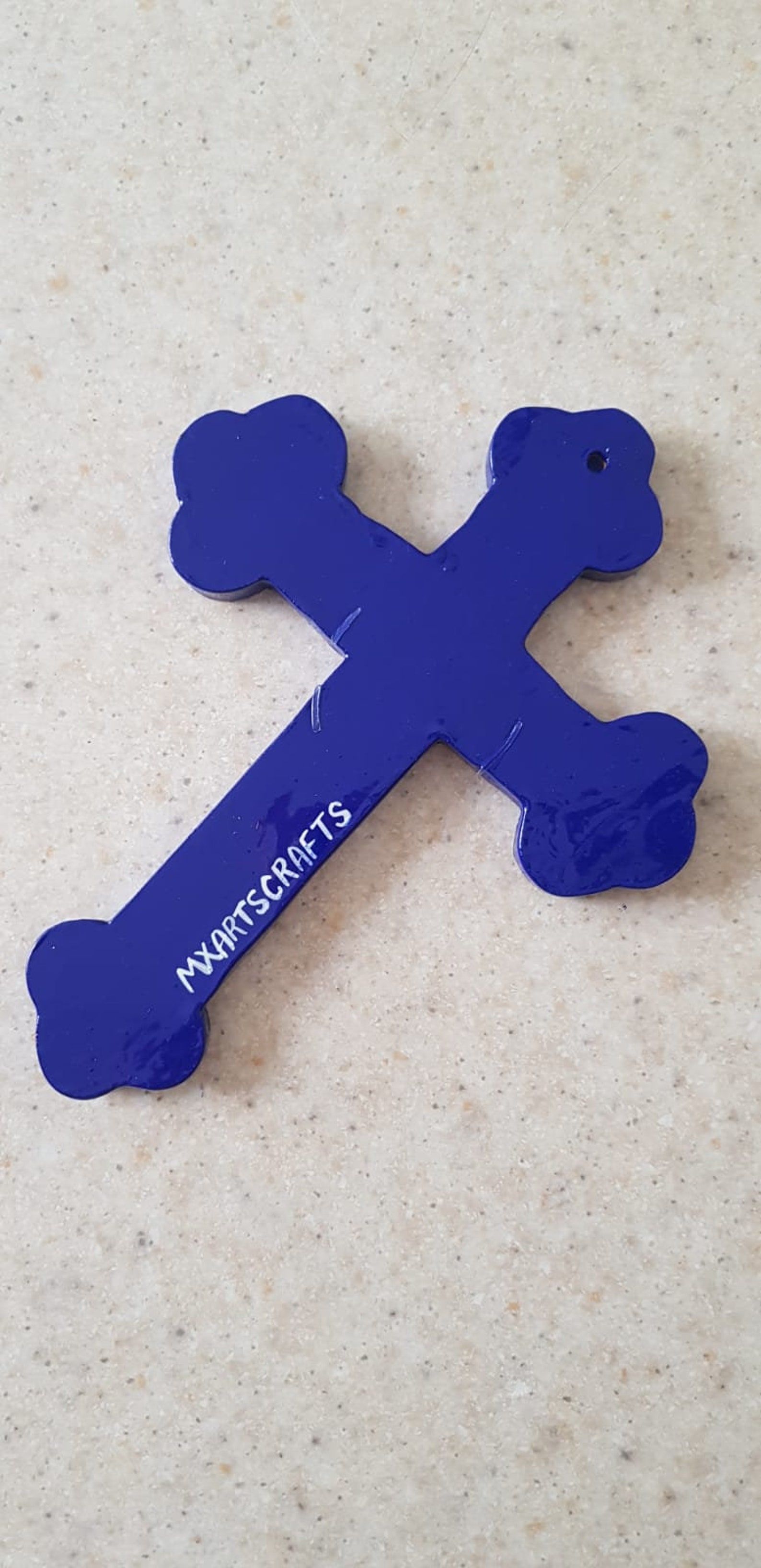 Mexican Wood Navy Blue Cross Mexican Blue Sacred Cross - Etsy