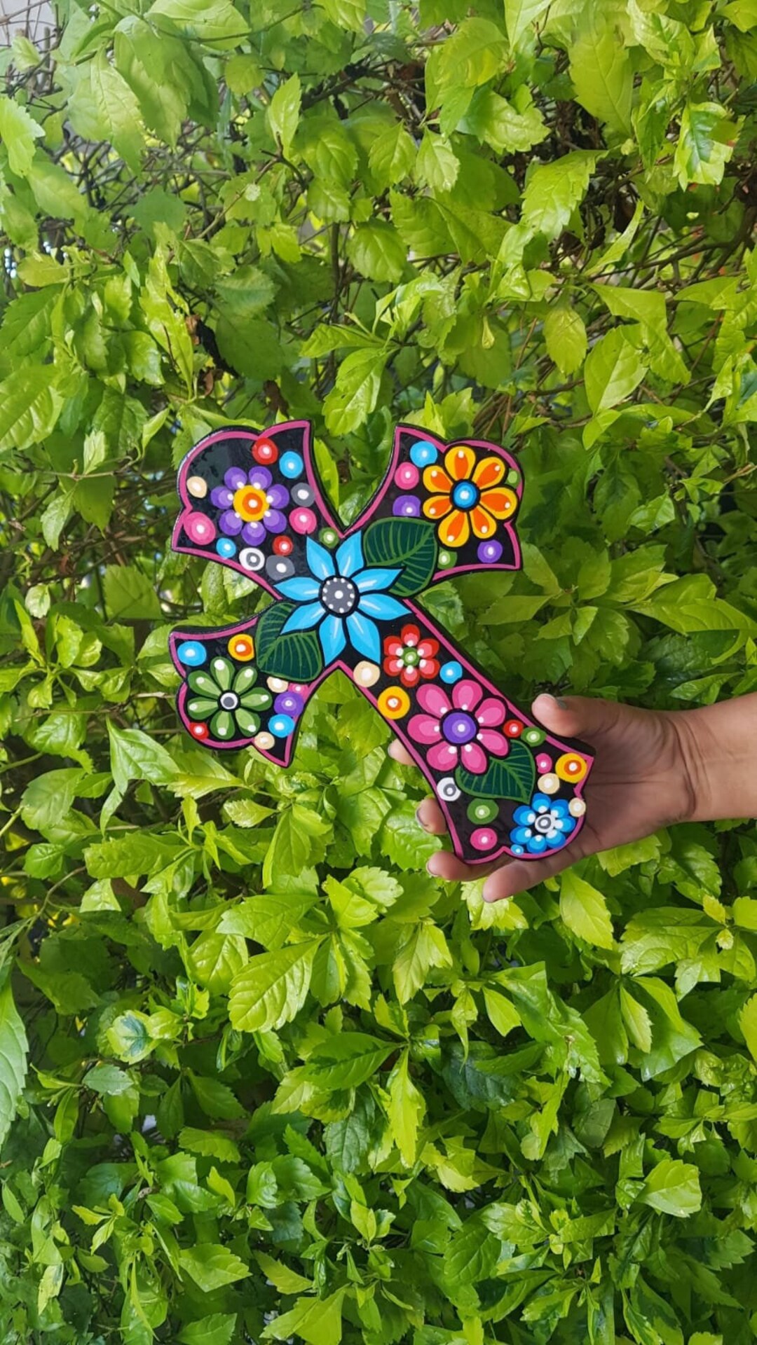 Mexican Wood Black Cross, Mexican Black Sacred Cross, Mexican Milagro ...