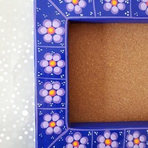Mexican Purple Frame, Handpaint Photo Frame, Mexican Portrait, Mexico ...
