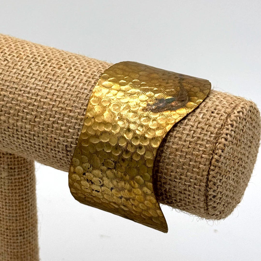 Vintage Brass Textured Cuff Bracelet - Brass Cuff Bracelet - Etsy